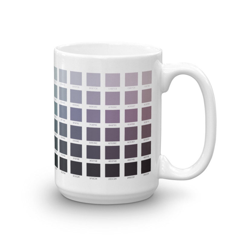 Gradient Mug Muted Colors Hex Codes RGB Graphic Design - Etsy