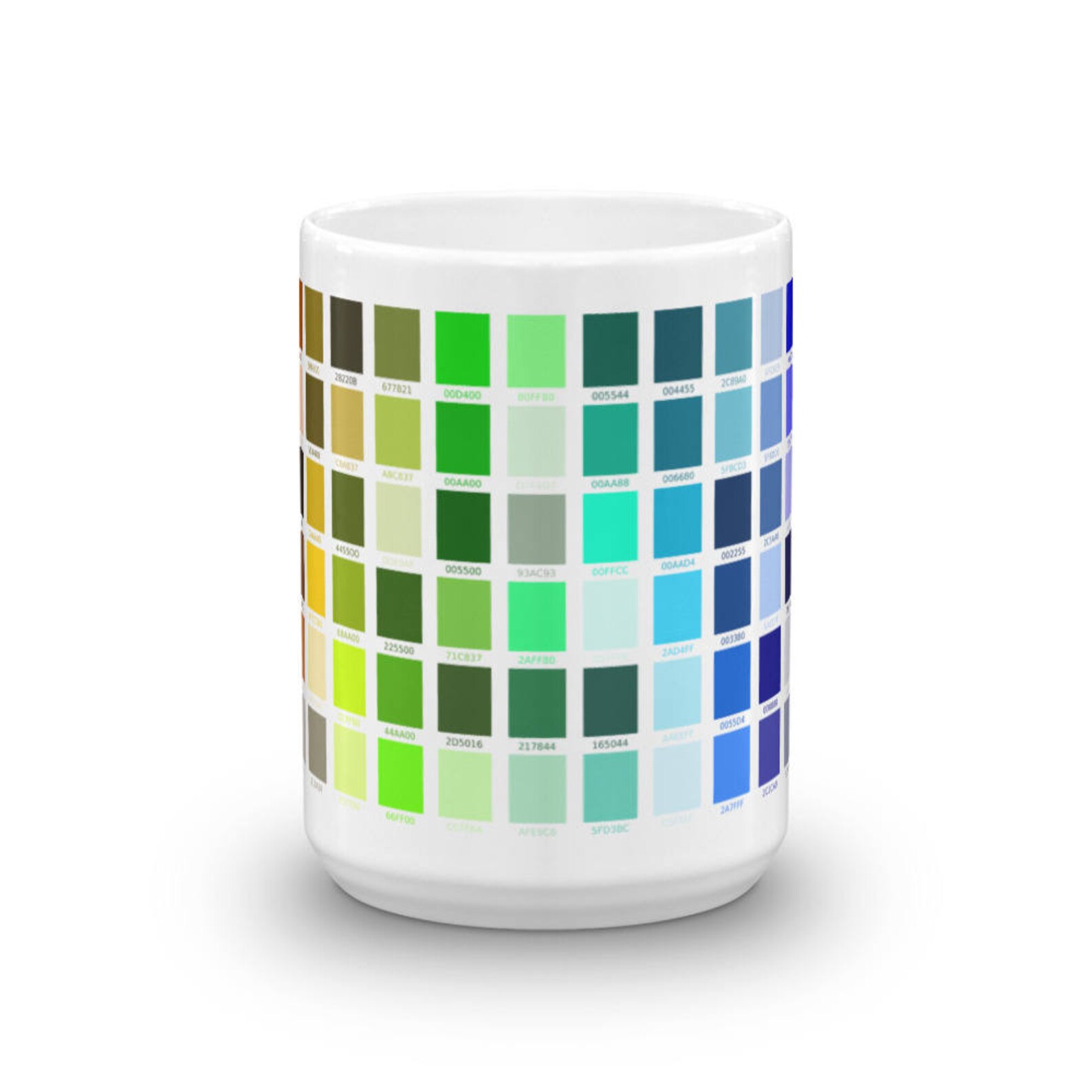 Colorful Mug Hex Codes RGB Graphic Design Gradient Color - Etsy
