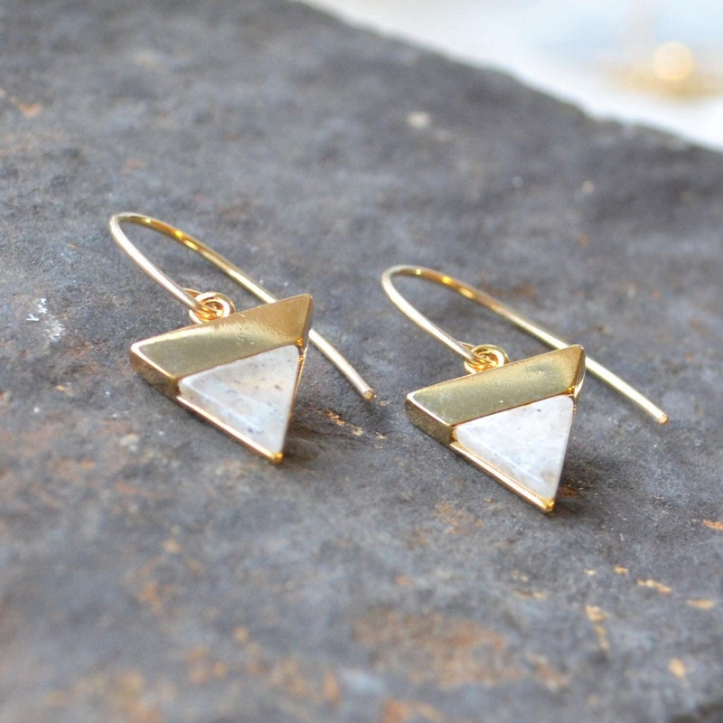 Triangle Earrings - Etsy