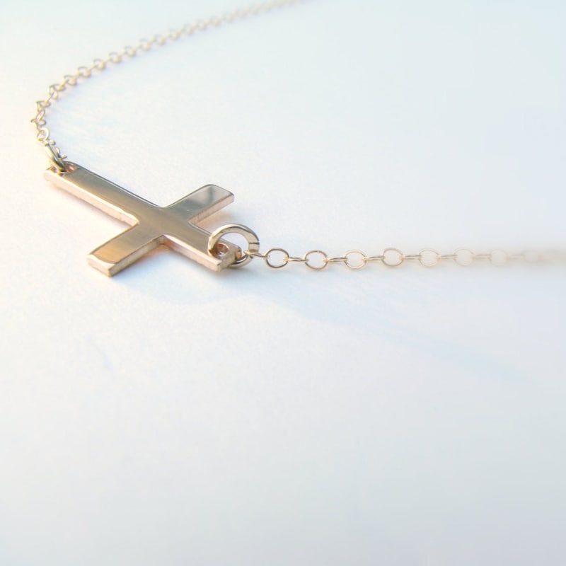 Sideways Cross - Etsy
