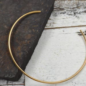 Gold Neck Cuff, Neck Collar, Open Neck Choker, Gold Metal Choker ...