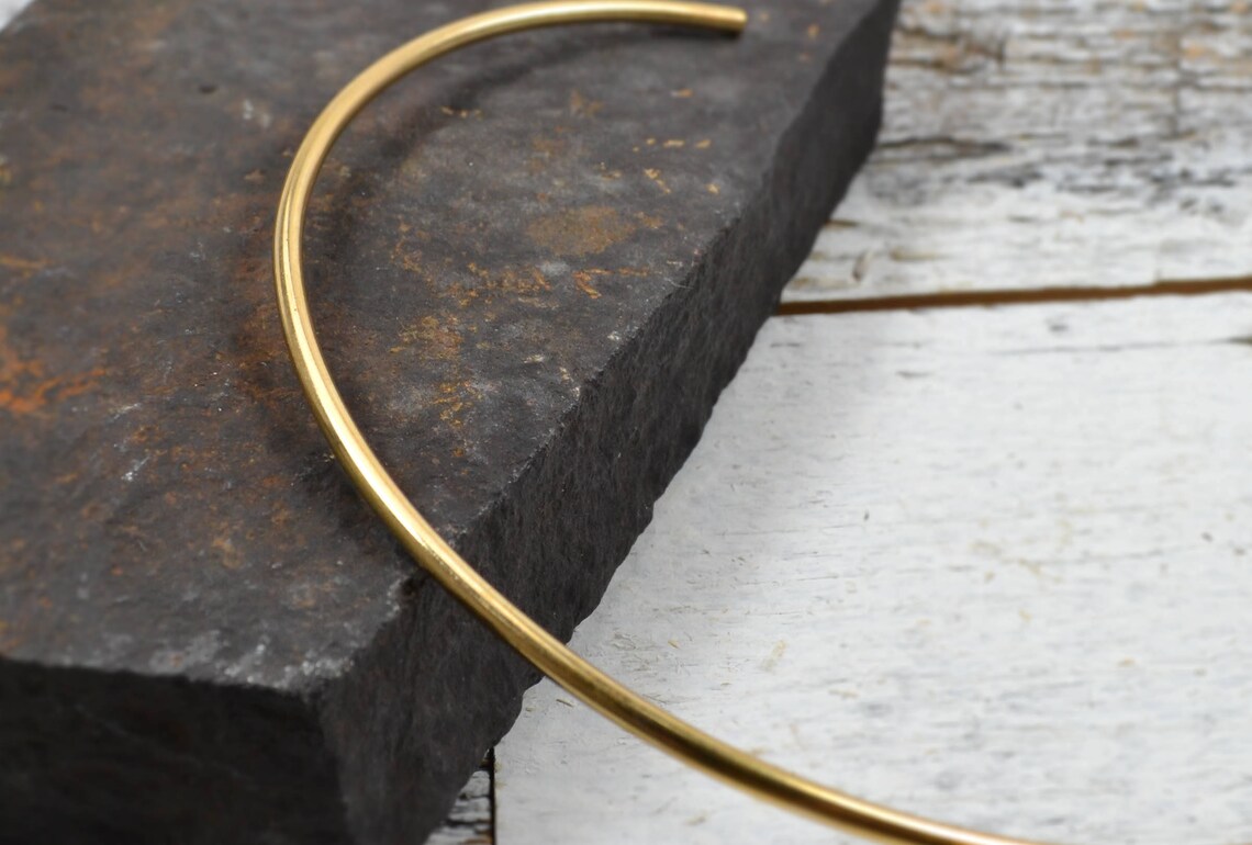 Gold Neck Cuff Neck Collar Open Neck Choker Gold Metal - Etsy