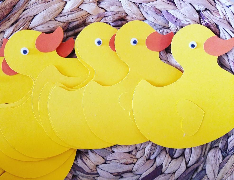 Paper Rubber Ducky for Crafts and Party Decorations | Etsy