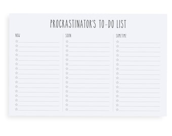 Funny to Do List | Etsy