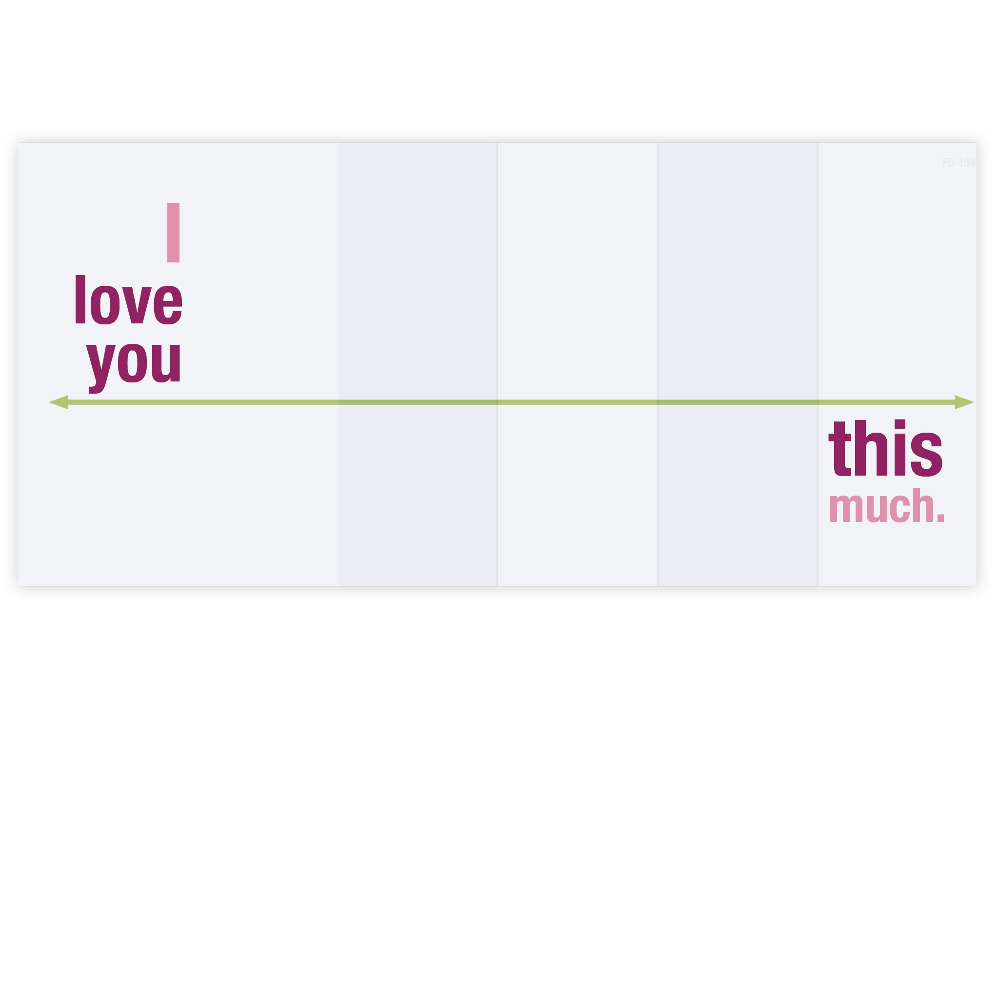 Funny I Love You This Much Card / Anniversary Card / Valentine's Day ...