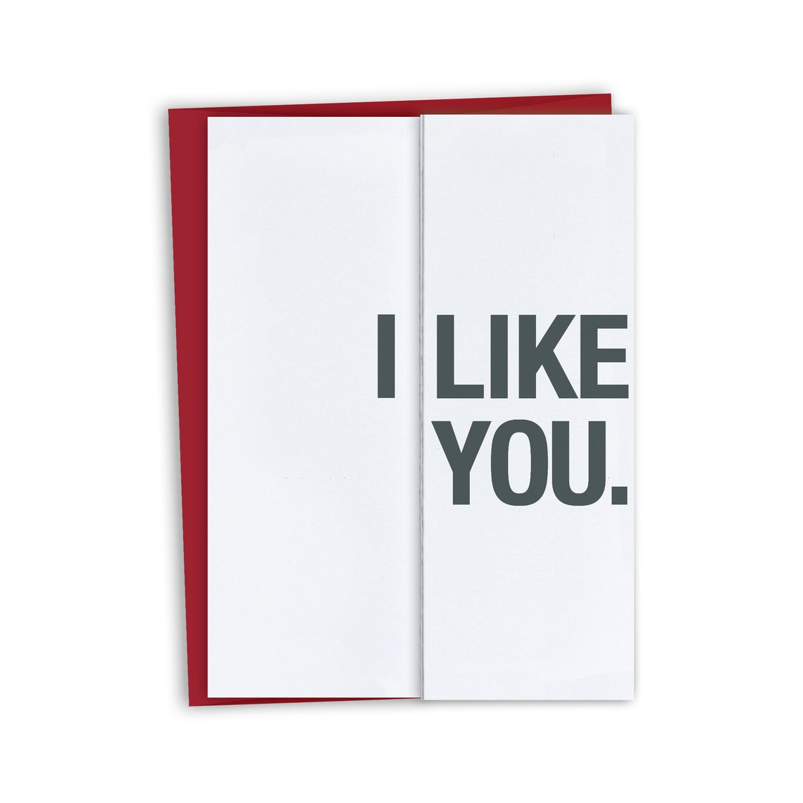 I Like You Card - Etsy