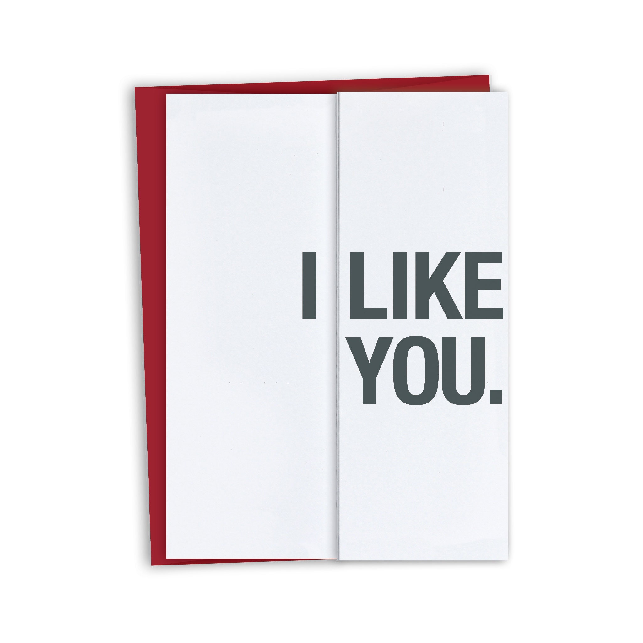 I Like You Card | Etsy