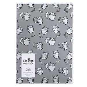 Crazy Cat Lady Gift Wrap CATS Wrapping Paper Sheet Funny Gift Wrap Cat ...