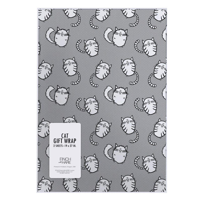 Crazy Cat Lady Gift Wrap CATS Wrapping Paper Sheet Funny | Etsy