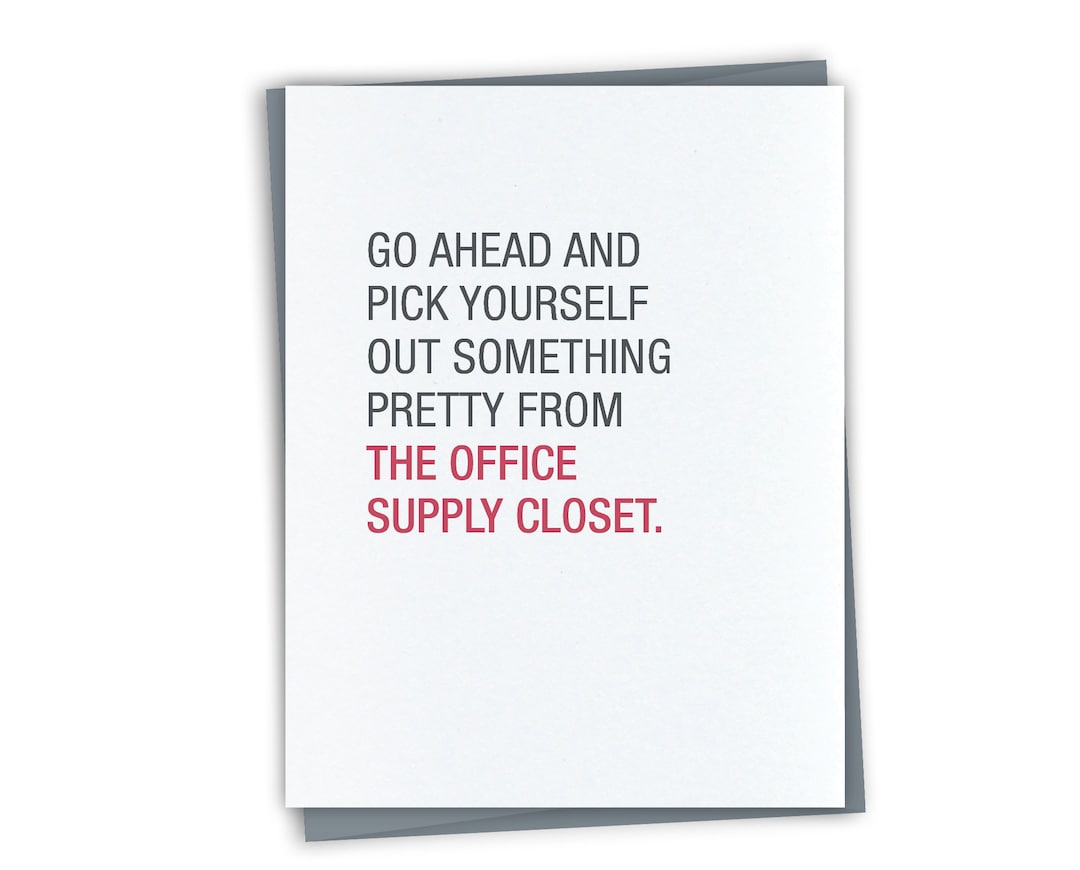 Pick Out Something Pretty From the Office Supply Closet - Funny Boss ...
