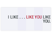 I Like You Card - Etsy