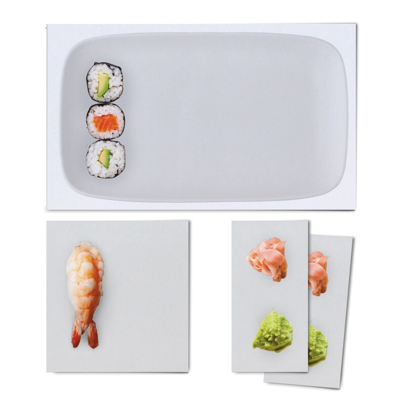 Sushi Notepad and Sticky Notes Set Funny Stationery Gift Set | Etsy