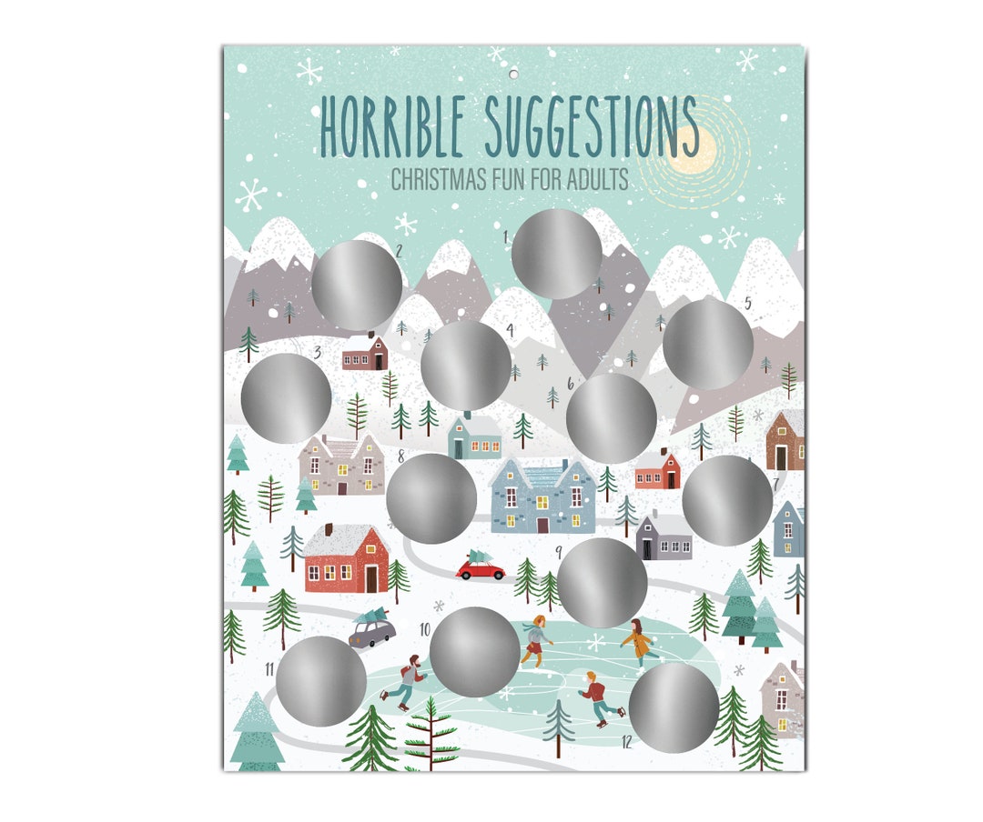 12 Days of Christmas - Funny Scratch-off Calendar of Horrible ...