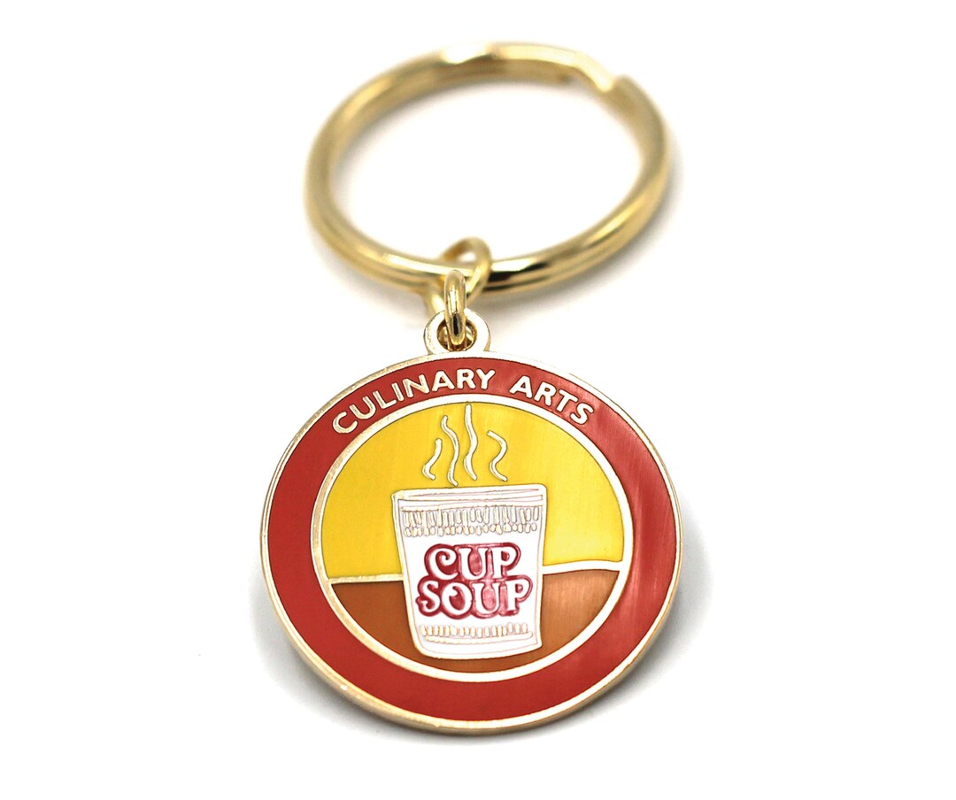 Culinary Arts Enamel Keychain - Undervalued Achievement Funny Keychain ...