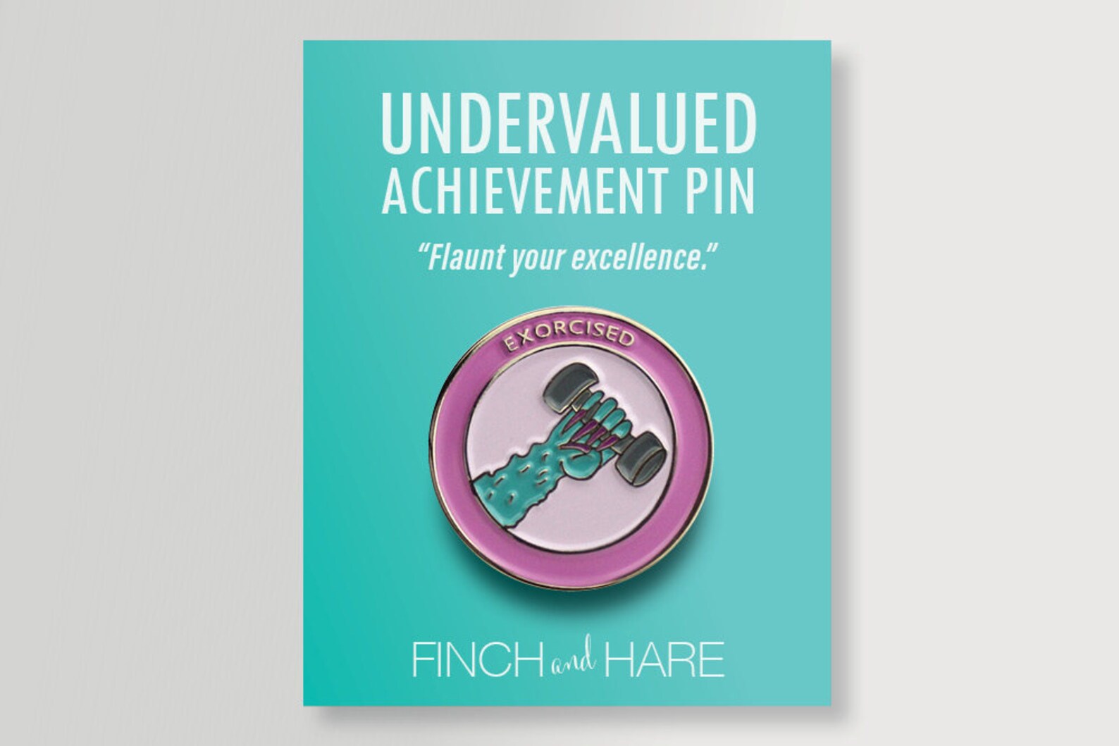 Exorcised Enamel Pin Exercise Weightlifter Gift - Etsy