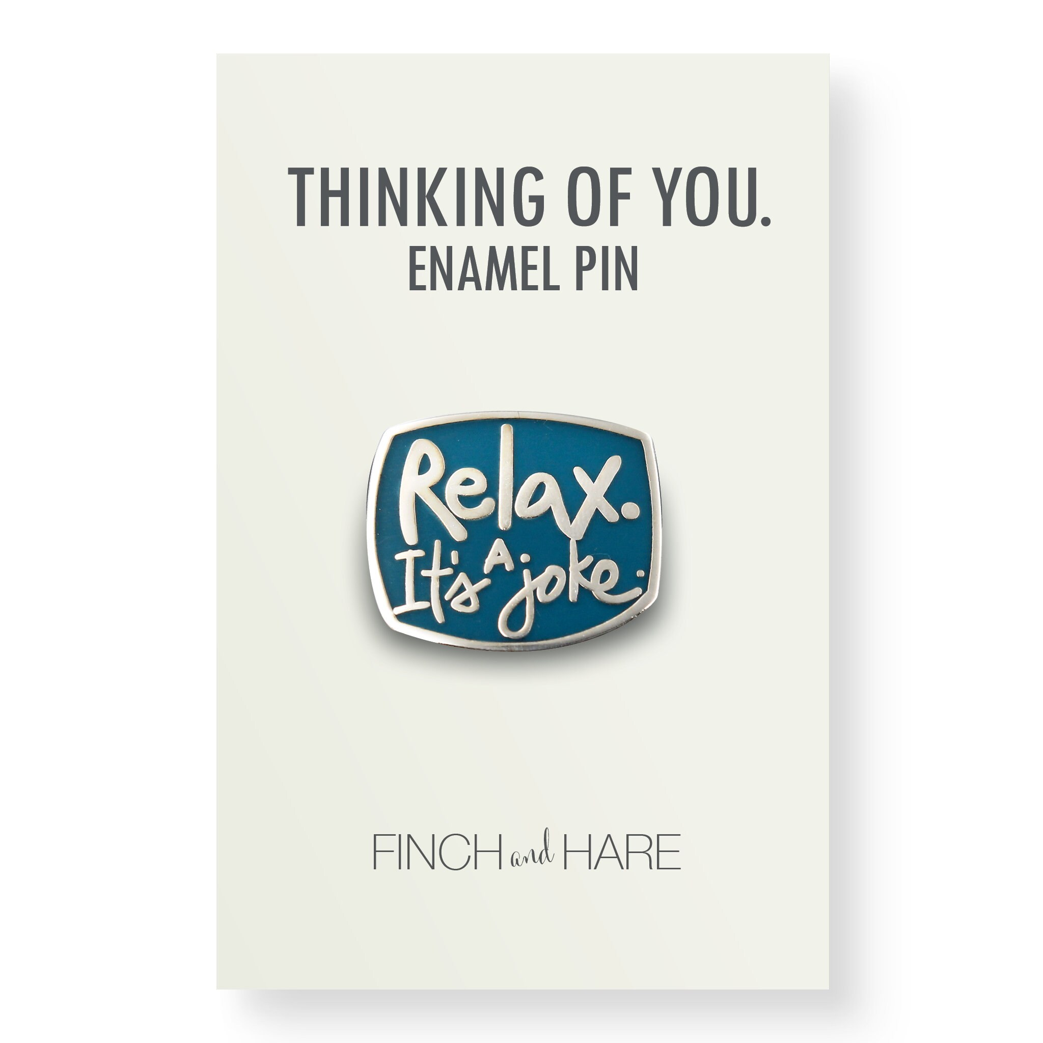 Relax. It's a Joke Enamel Pin | Etsy