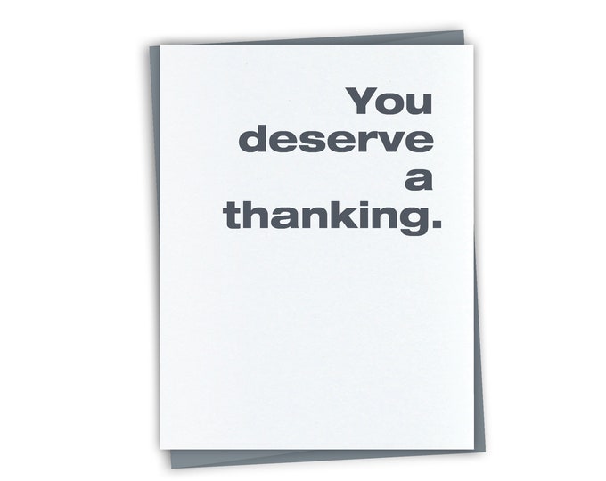 Funny Thank You Card Funny Thank You Note Funny Thank You Gift Thank ...