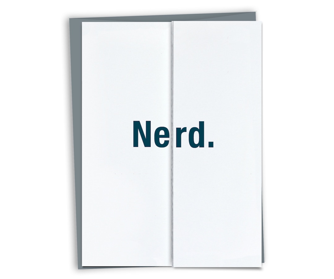 Nerd - Funny Graduation Card / Sarcastic Graduation Card - Etsy