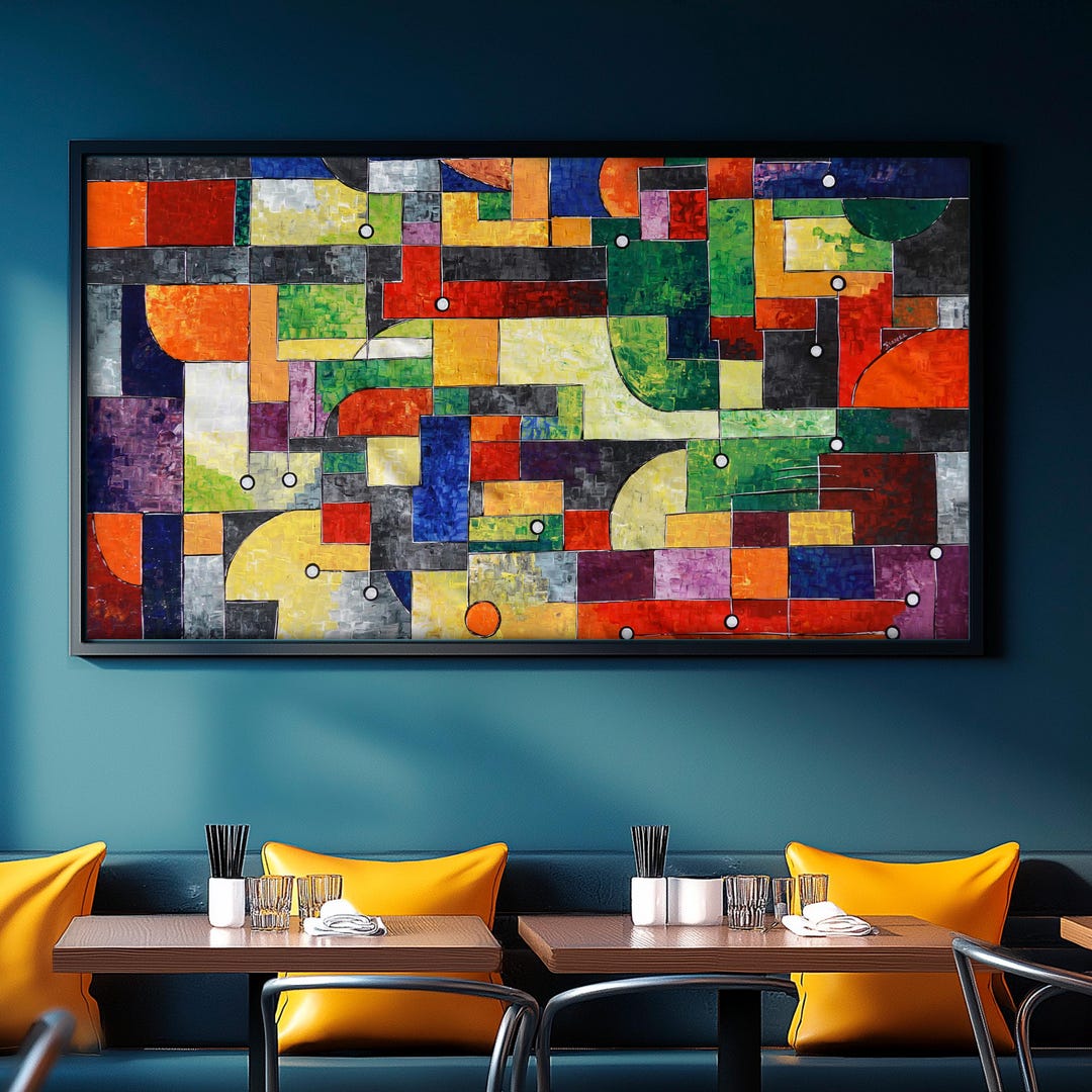 Cubism A1321 - READY to SHIP - Palette Knife Painting on XXL Canvas by ...