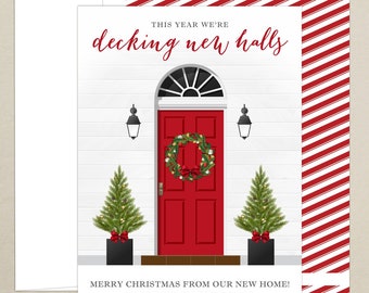 Christmas Card New Address | Etsy