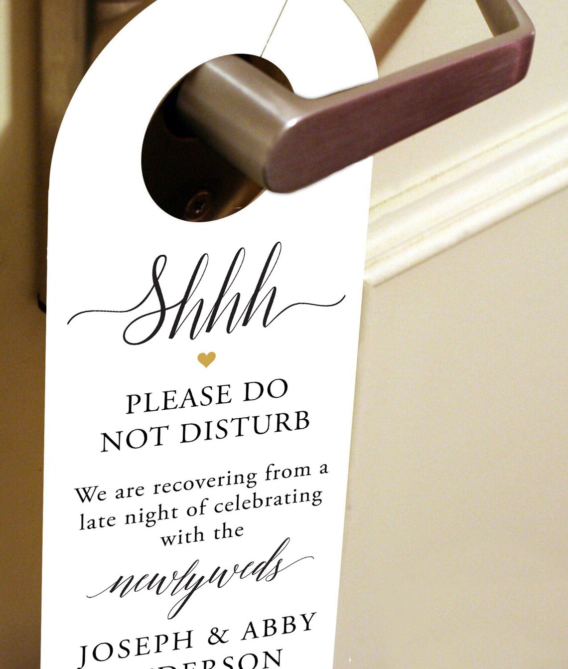 Wedding Door Hanger SET OF 10 Script Door Hanger for - Etsy