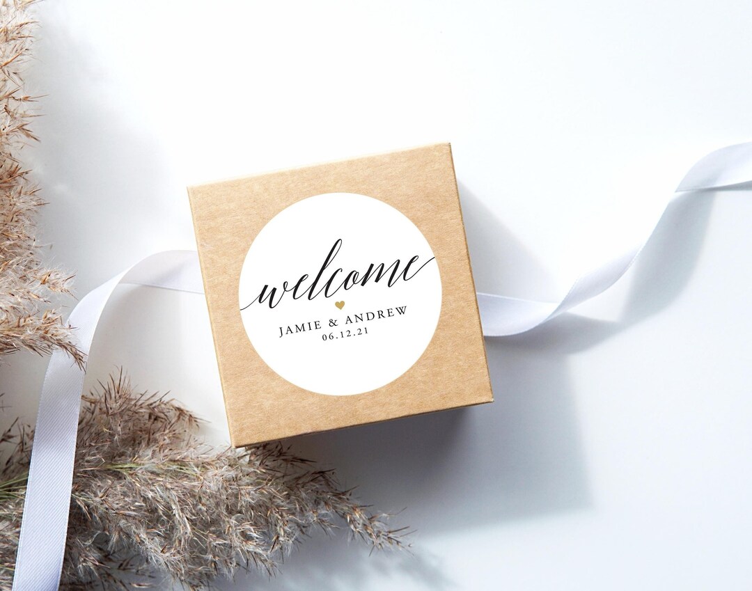 Wedding Stickers - Wedding Welcome Sticker - Wedding Favor Sticker ...