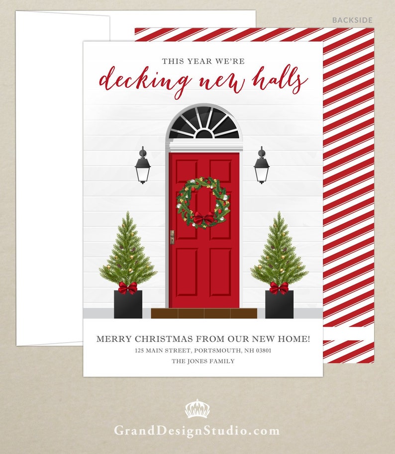 Holiday Card Just Moved New Address New Home Photo - Etsy Holiday Card Just Moved New Address New Home Photo - Etsy