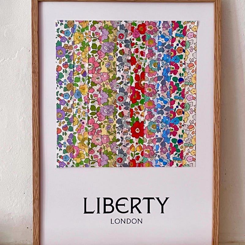 Liberty Fabric Prints Art - Etsy UK