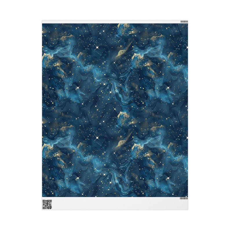 Celestial Wrapping Paper Roll, Starry Night Sky Gift Wrap, Cosmic ...