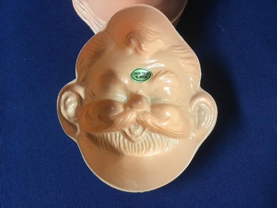 Santa Grandpa Half Face Head 4 Doll Making Plastic Rosy Cheeks NOS ...