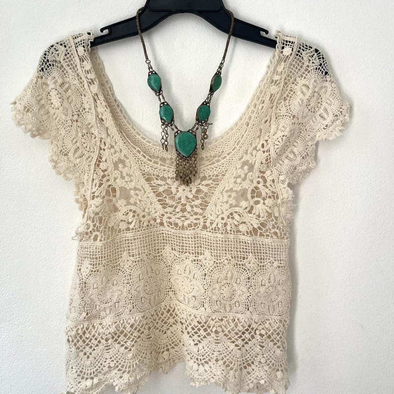 Cream Lace Tops - Etsy
