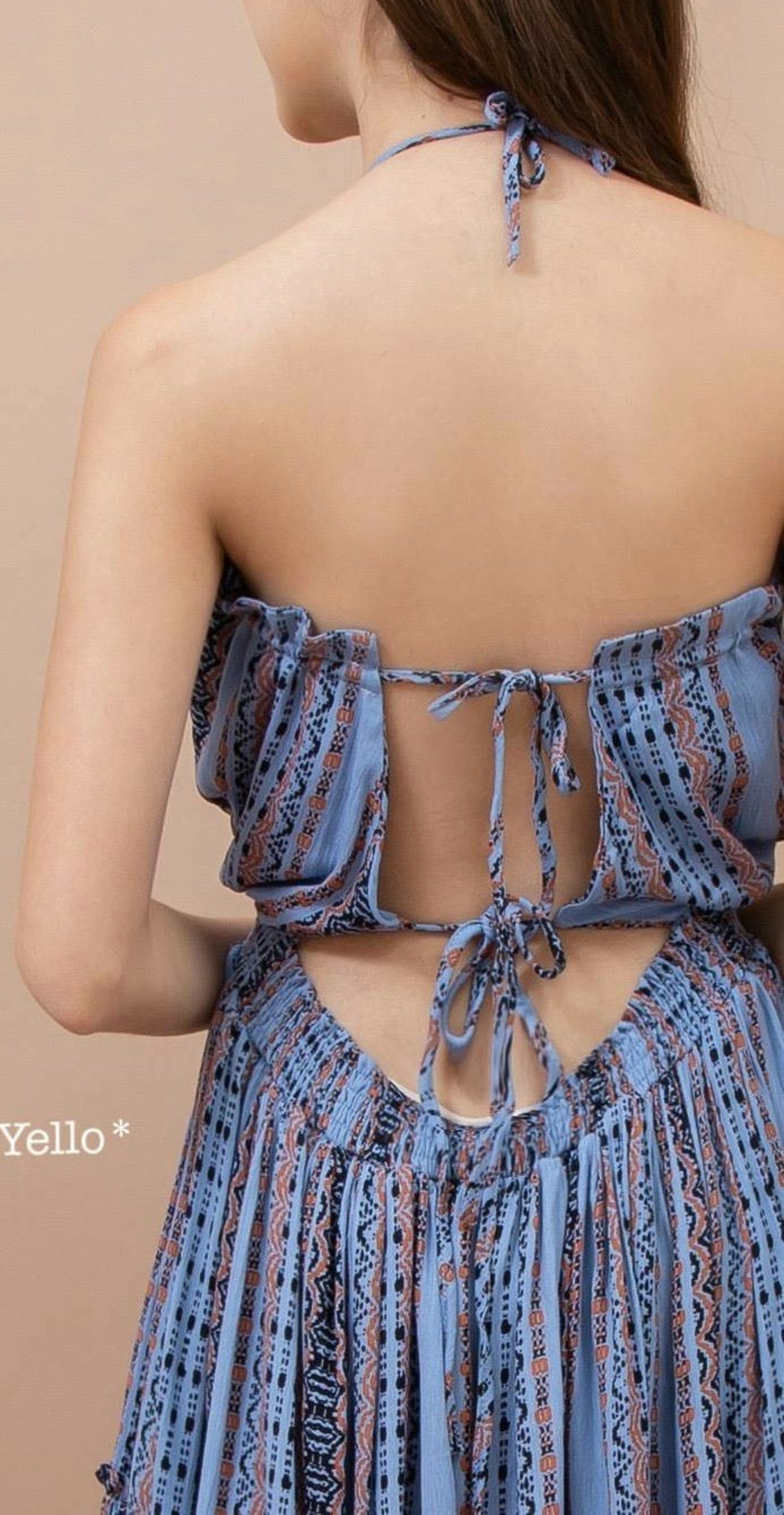 Handmade Sexy Sundress/bohemian Halter Dress/beach Mini | Etsy