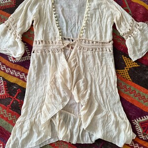 Boho High Low Duster,beige Duster,white Duster,boho Cardigan,festival ...