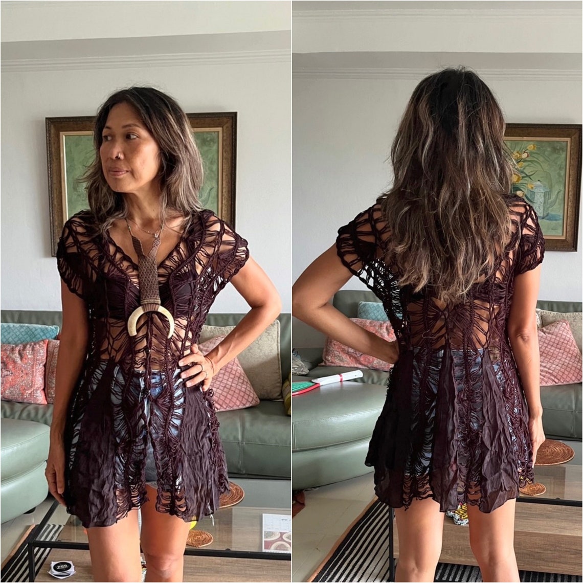 Sexy Boho Open Tunic Dress. 3 Colors. 1 Size. Perfect for - Etsy