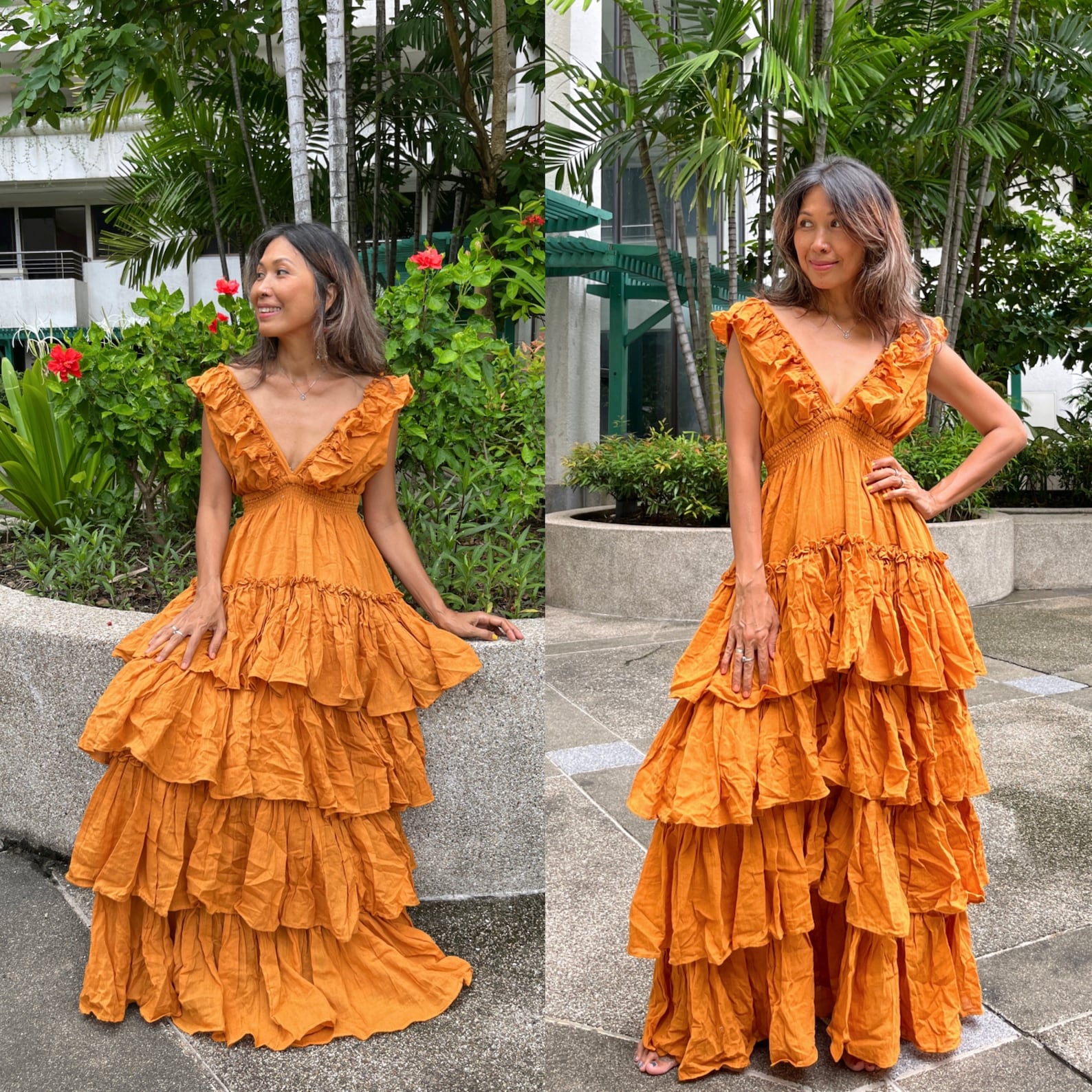 Boho Ruffle Wedding Dressboho Wedding Dressboho Layer Maxi - Etsy