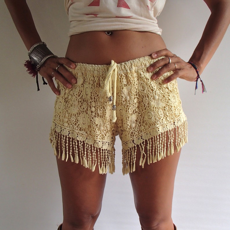 Boho Lace Leisure Shorts. Perfect for relaxing/ Going out and | Etsy