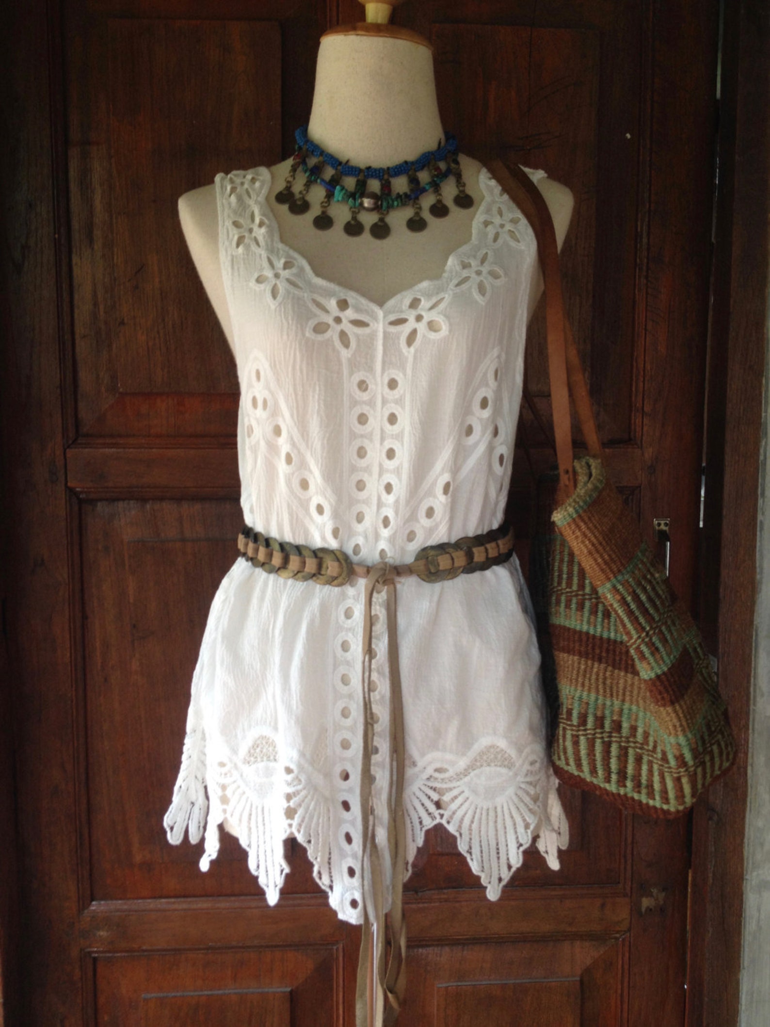 Cute Summer and Spring Laced Tunic/ Blouse/ Top. Turmeric or - Etsy