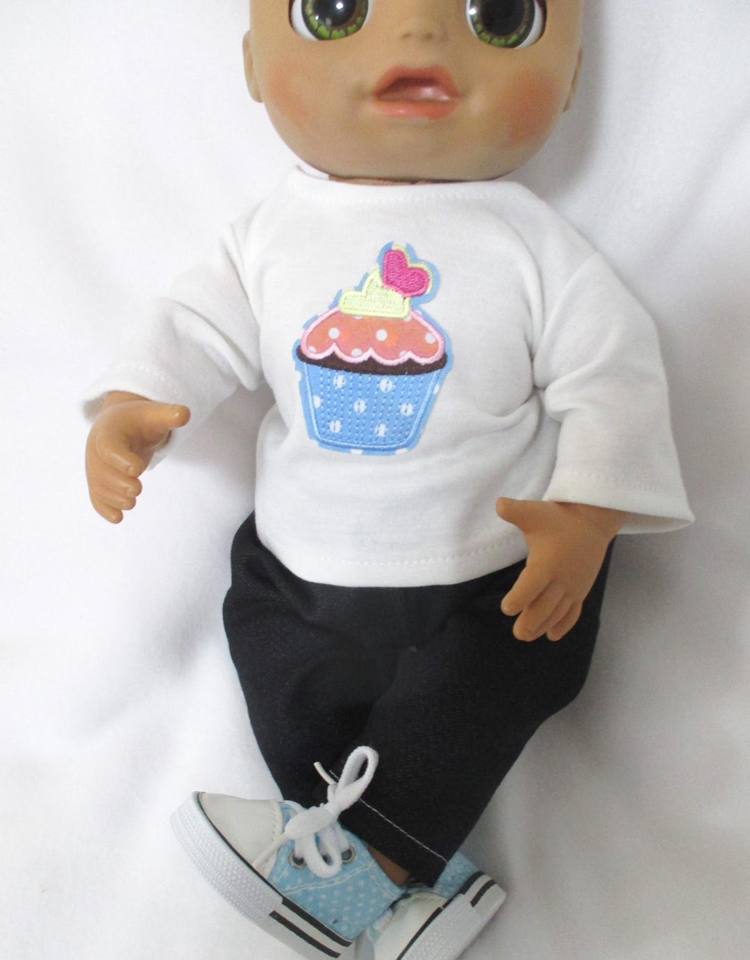 Baby Alive as Real as Can Be Doll Clothes 3pc. Outfit Jeans Appliqued ...