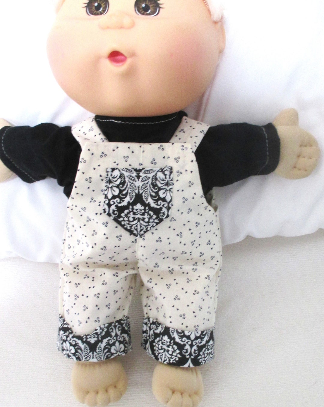 Cabbage Patch 12 Doll Clothes 2pc. Bib Overalls & Tee Outfit - Etsy