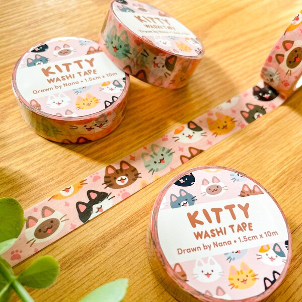 Cat Washi Tape - Etsy