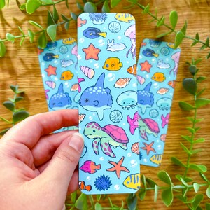 Ocean Bookmark | Fish, Sea Turtle, Beach, Starfish, Summer - Etsy