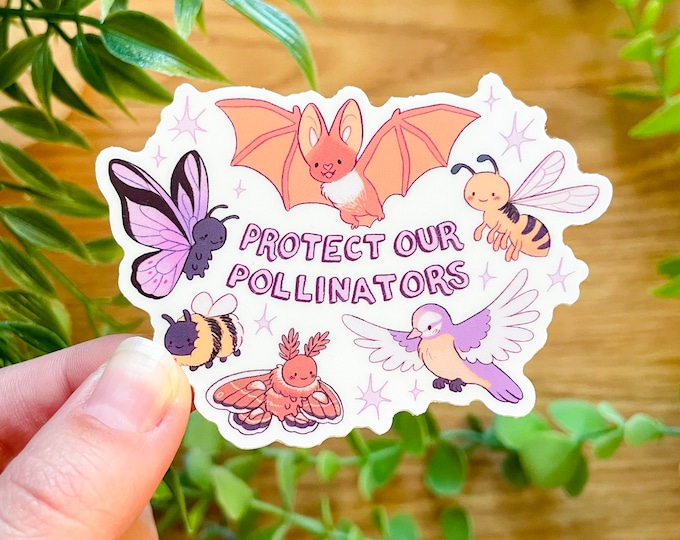 Protect Our Pollinators Sticker | Bat, Moth, Bee, Wasp Bird - Etsy
