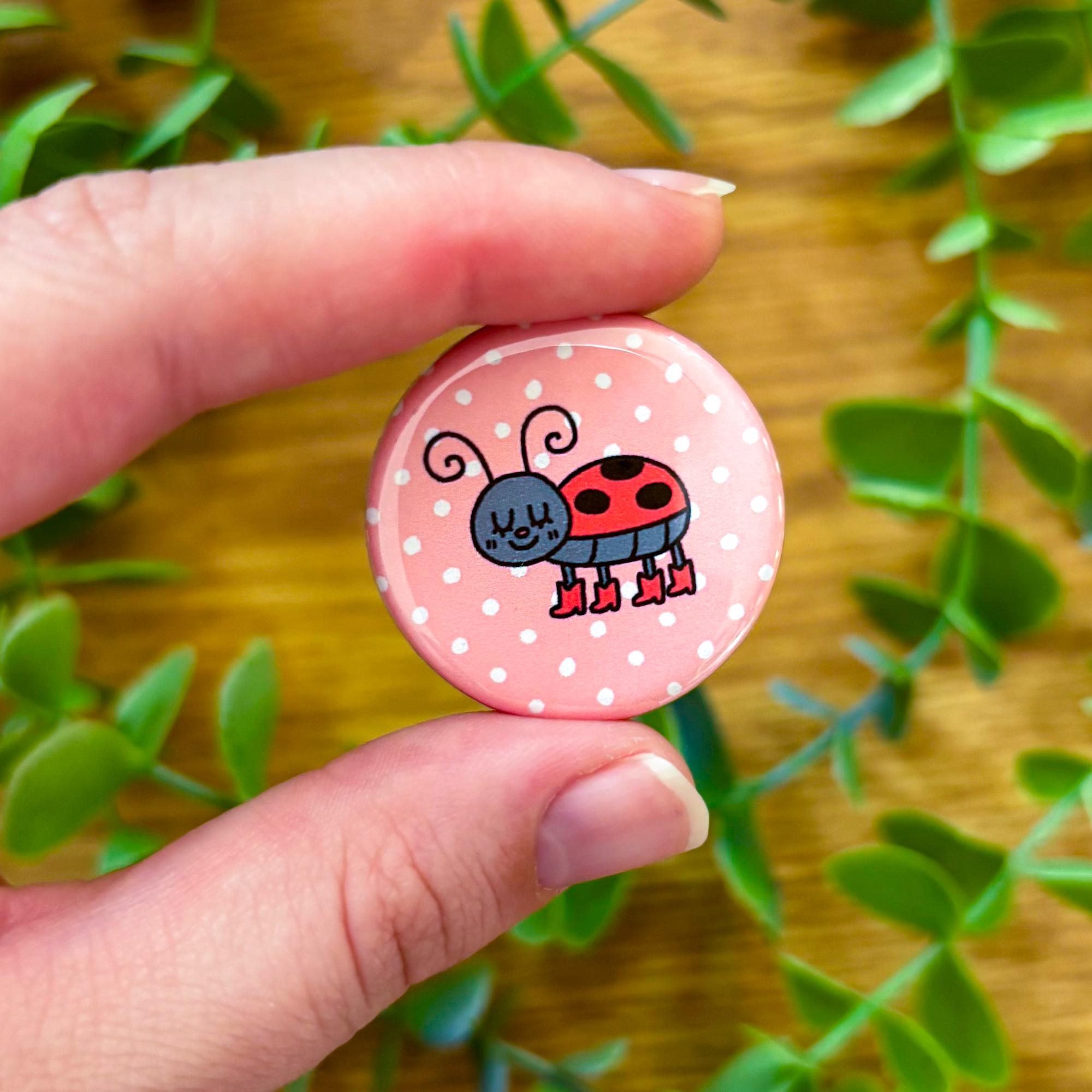 Ladybug Button Pin | Cute Bug Pin | Insect Lover Pin - Etsy