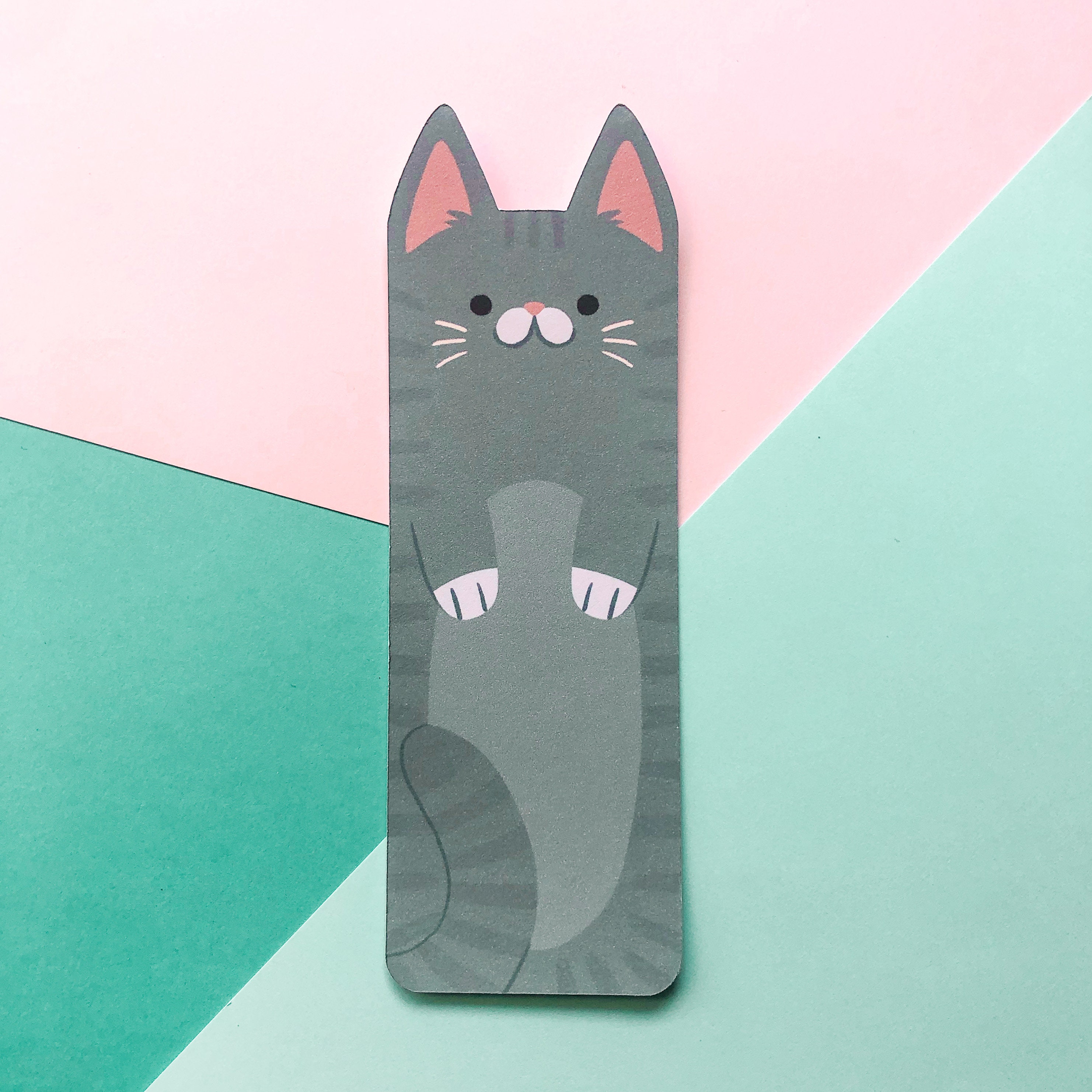 Cute Cat Bookmark Cat Lover Gift Book Lover Gift | Etsy