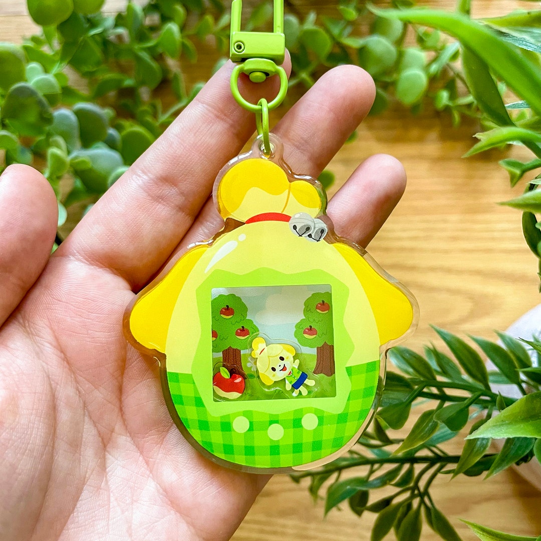 Isabelle Tamagotchi Shaker Keychain Animal Crossing Acrylic - Etsy