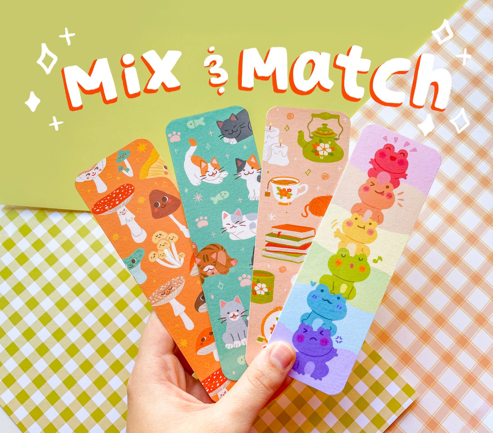 Mix & Match Bookmark Bundle Any Bookmarks Set Book Lover - Etsy