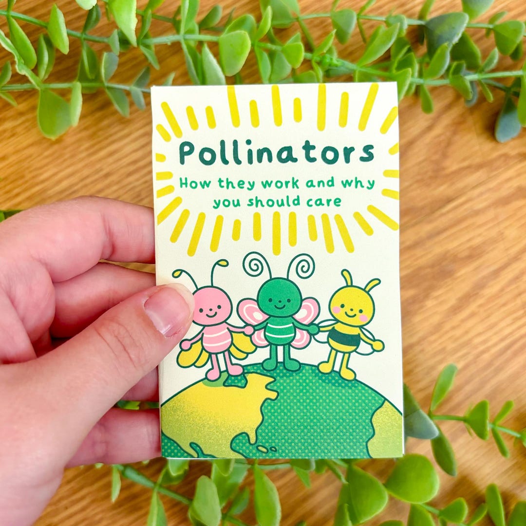 Pollinators Zine | Bugs Mini Zine, Nature Zine, Science Educational ...