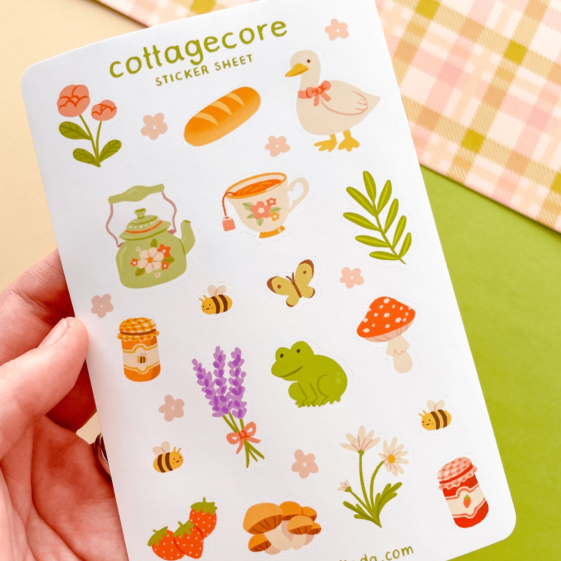 Cottagecore Sticker Sheet Cute Cottage Living Planner - Etsy