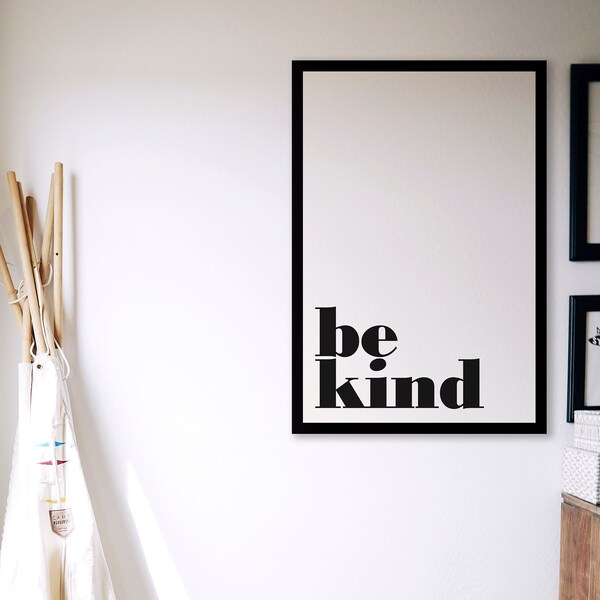 Be Kind Poster - Etsy