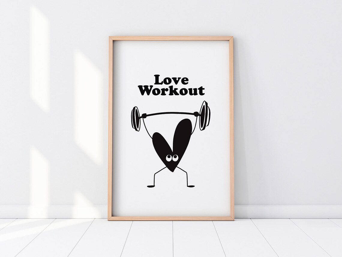 Love Workout Poster. Instant Download Printable. Young - Etsy